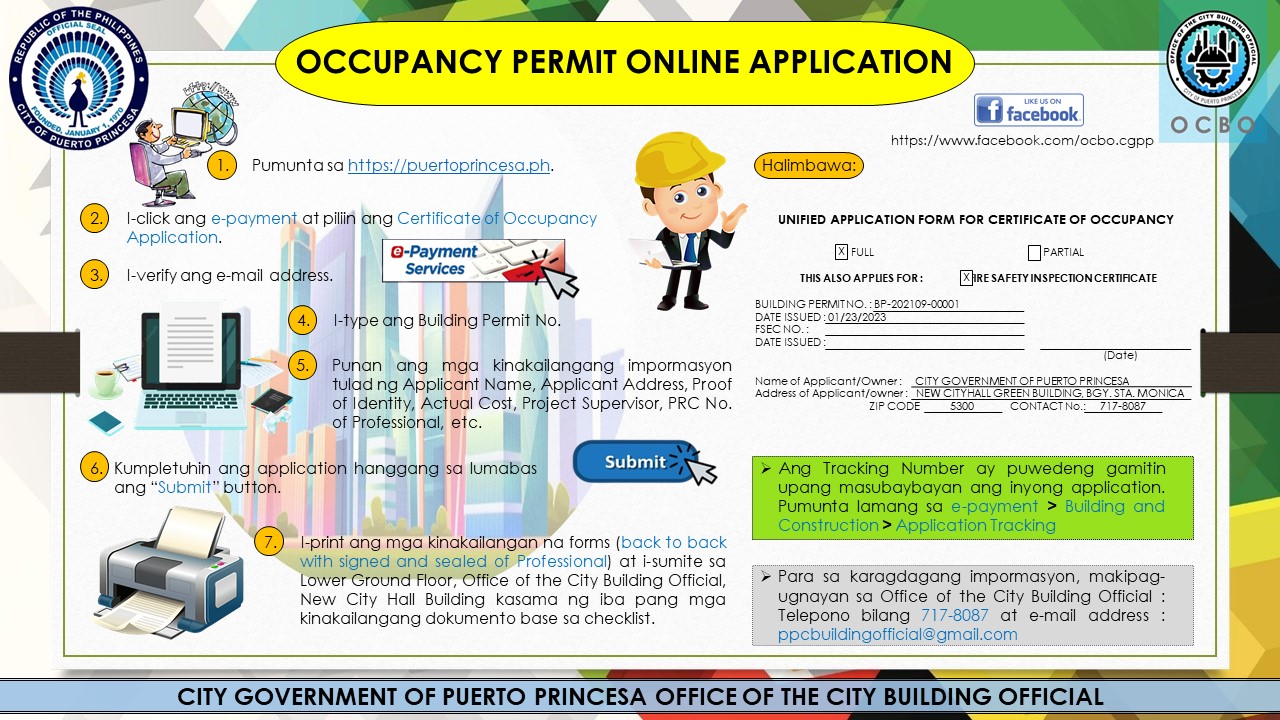 Occupancy Permit Online Application – OFFICE OF THE CITY BUILDING OFFICIAL